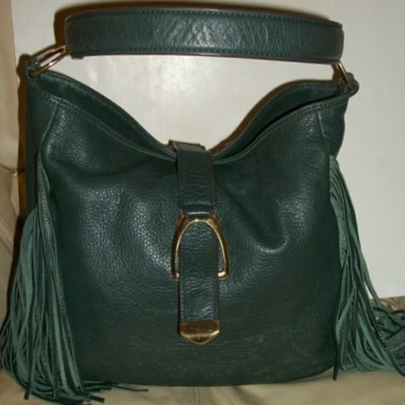 G.I.L.I. | Bags | Fringe Gili Leather Satchel Fringe Shoulder Bag ...